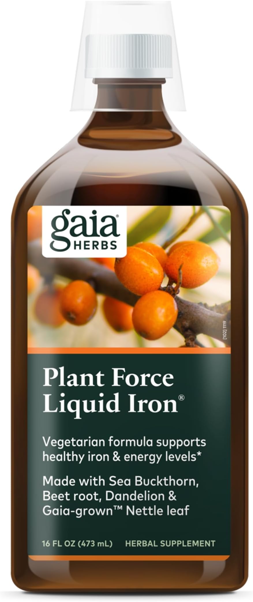 Amazon.com: Gaia Herbs Plant Force Liquid Iron - Vegetarian Iron ...