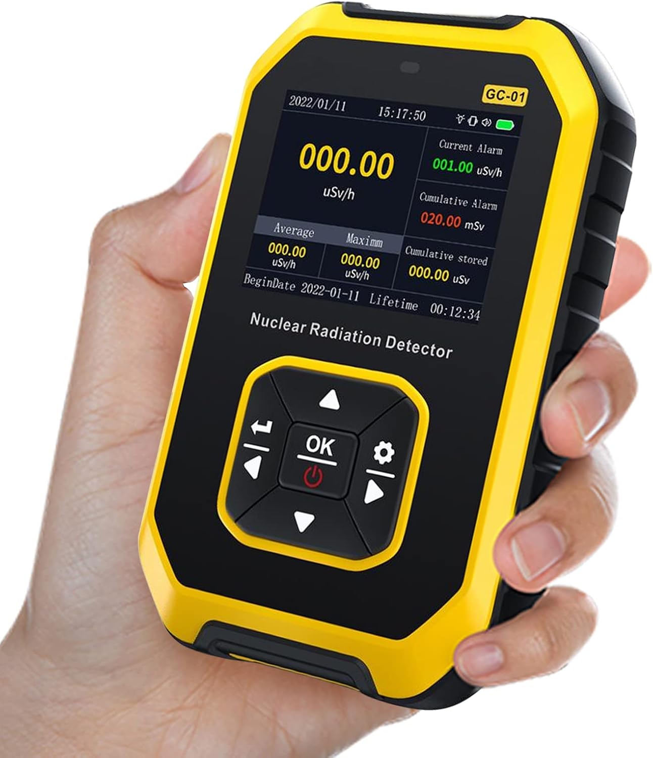 Jadeshay Geiger Counter,Nuclear Radiation Detector Radiation Dosimeter ...