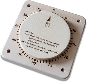 Amazon.com : BESTNEWIE Sauna Timer 55 Minutes Self-Driven Mechanical ...