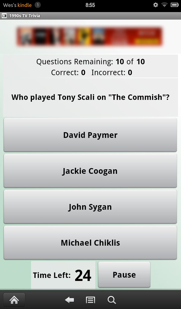 1990s TV Trivia - App on Amazon Appstore