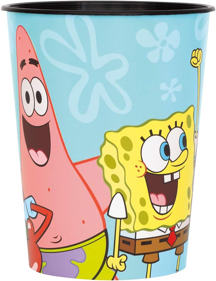 Amazon.com: Unique SpongeBob SquarePants Plastic Stadium Cup - 16oz (1 ...