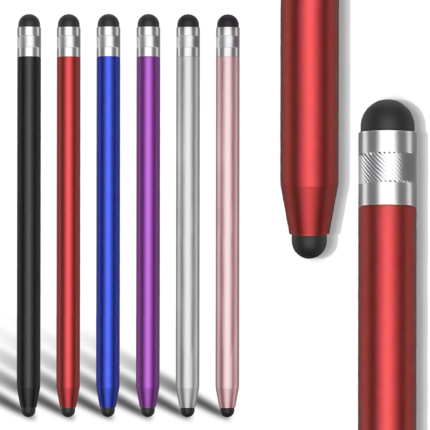 (6 PCS) Stylus Pens, T Tersely 2 in 1 Android Tablet Pen for ...