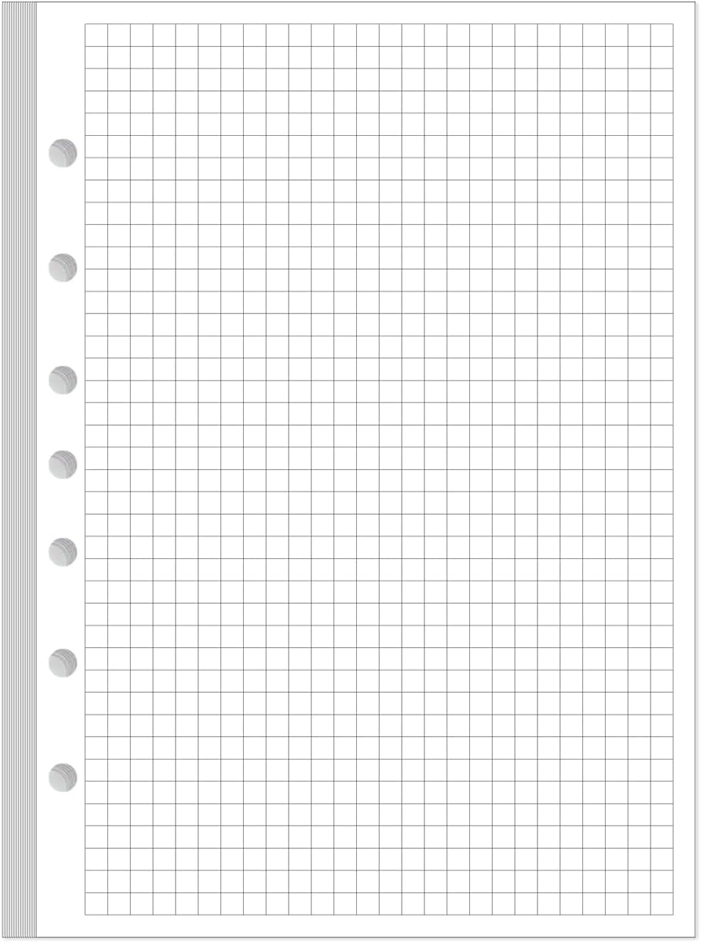 Amazon.com : A5 Refill Paper Refillable Paper Dotted Filler Paper Loose ...