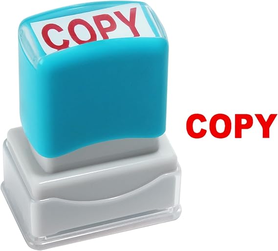 Amazon.com : Copy Self Inking Rubber Stamp YQBOOM Refillable Paid ...
