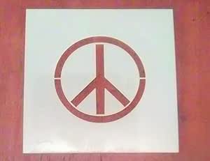 Amazon.com : 12 Inch Peace Sign Stencil : Arts, Crafts & Sewing