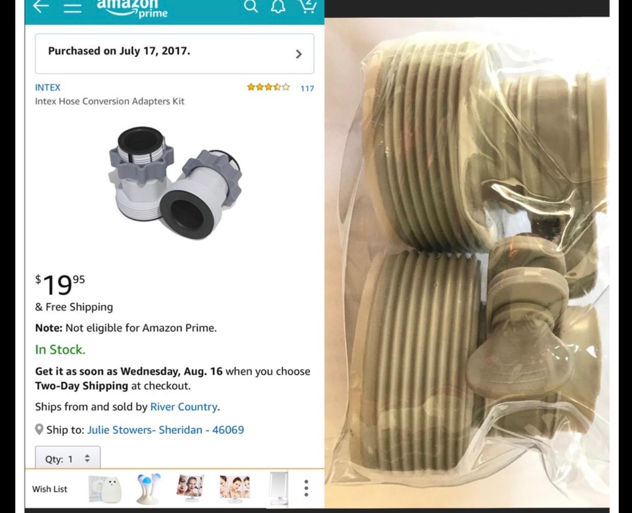 Amazon.com: Intex Hose Conversion Adapters Kit : Patio, Lawn & Garden
