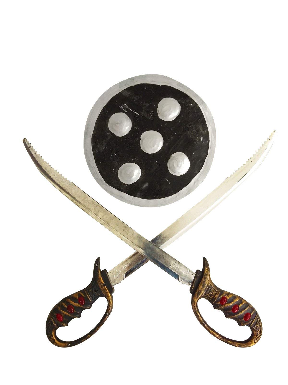 Talwar And Dhal Clipart Sword Shield Hand Drawn Vector Illustrations