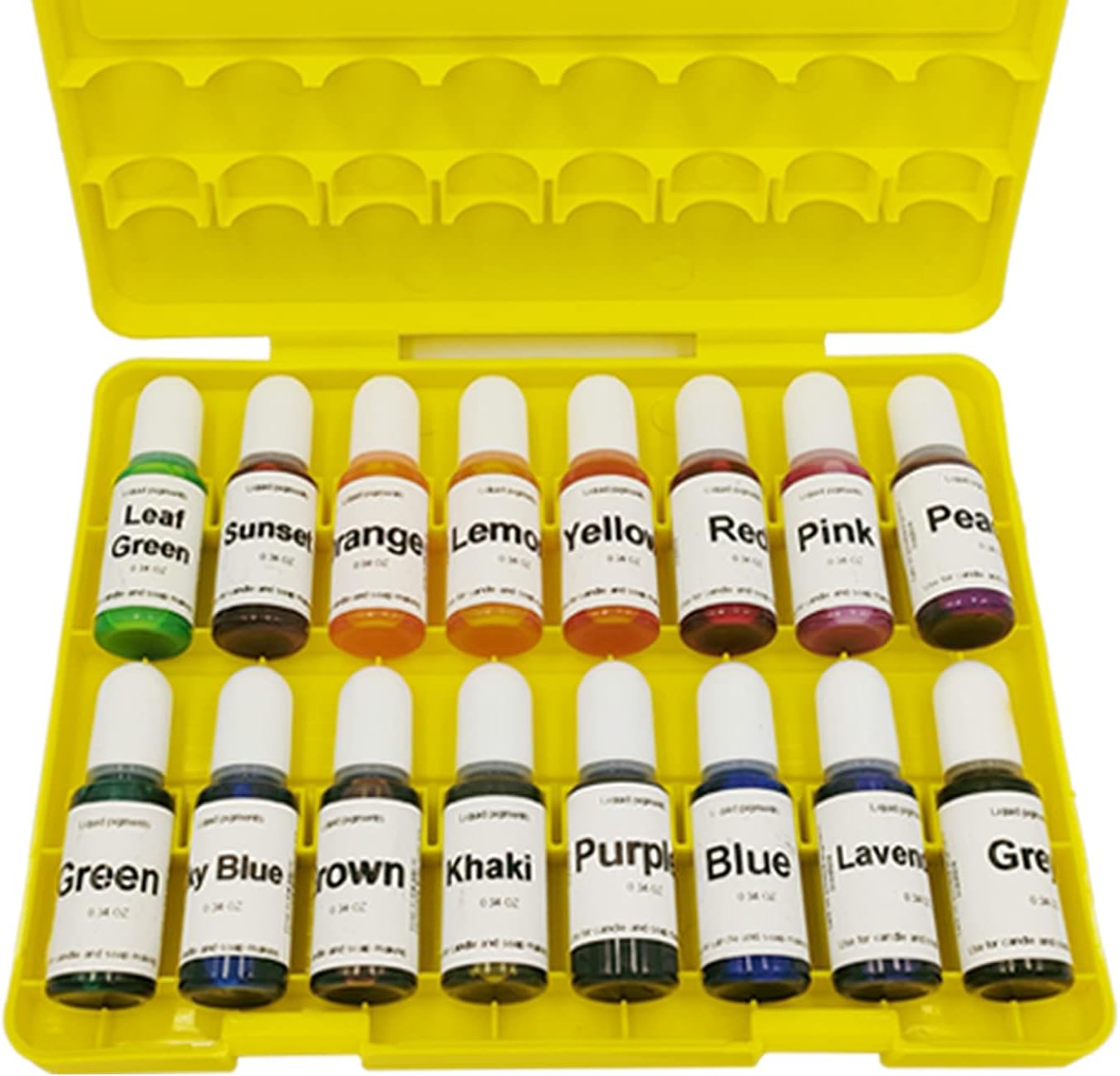 Amazon.com: Beesworks Candle Dyes | 16 Colors Liquid Dyes for DIY ...