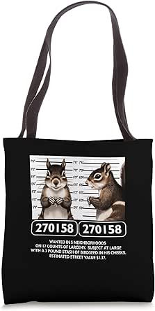 Amazon.com: Animal Mugshot Squirrel Funny Epic Wanted In 5 ...