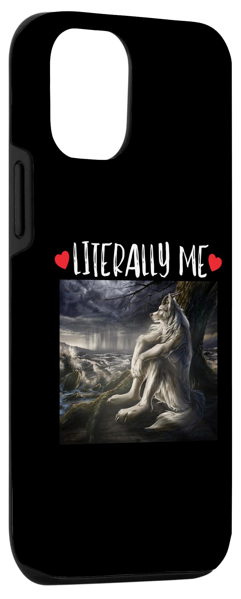 iPhone 15 Literally Me Funny Cringe Werewolf Sarcastic Meme Case – BigaMart