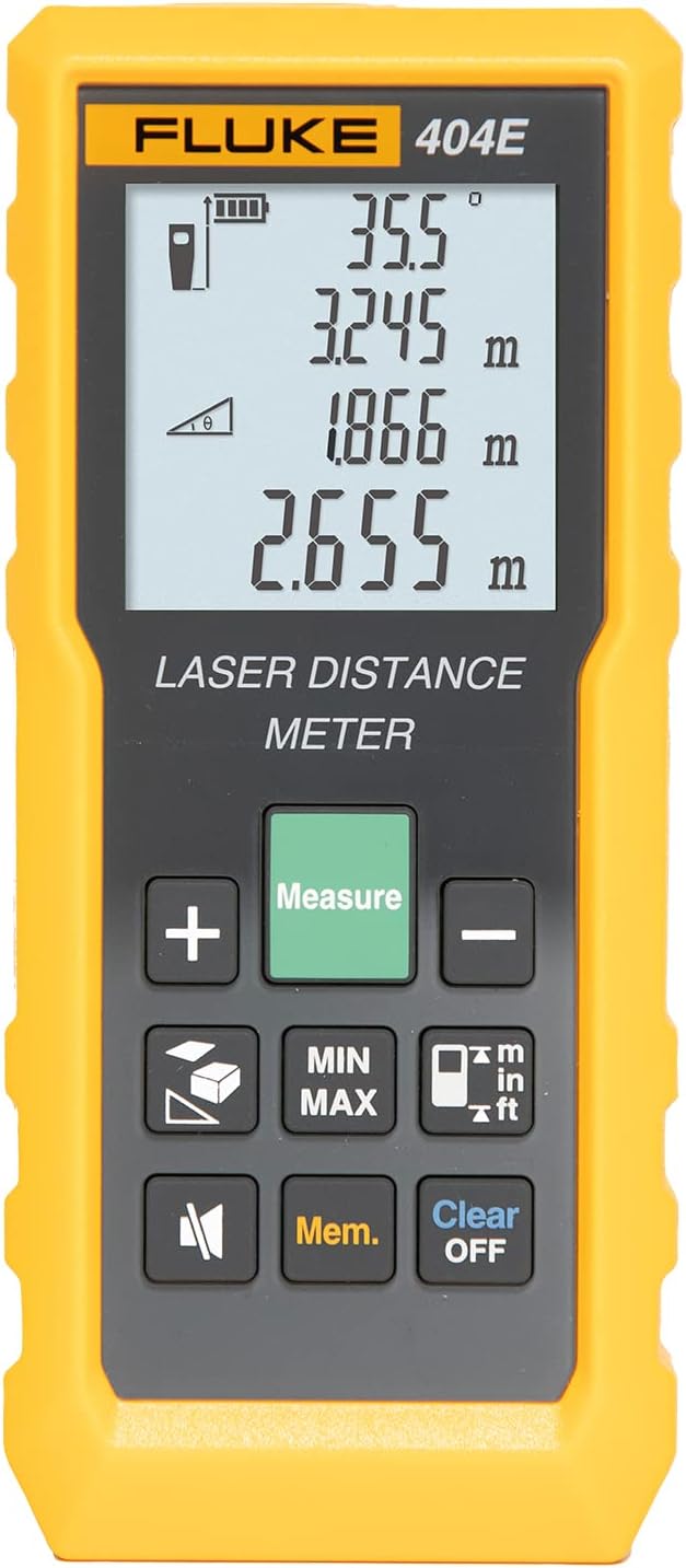 Fluke 404E 40mtr Digital Laser Distance Meter Tape with Free Carry Case ...