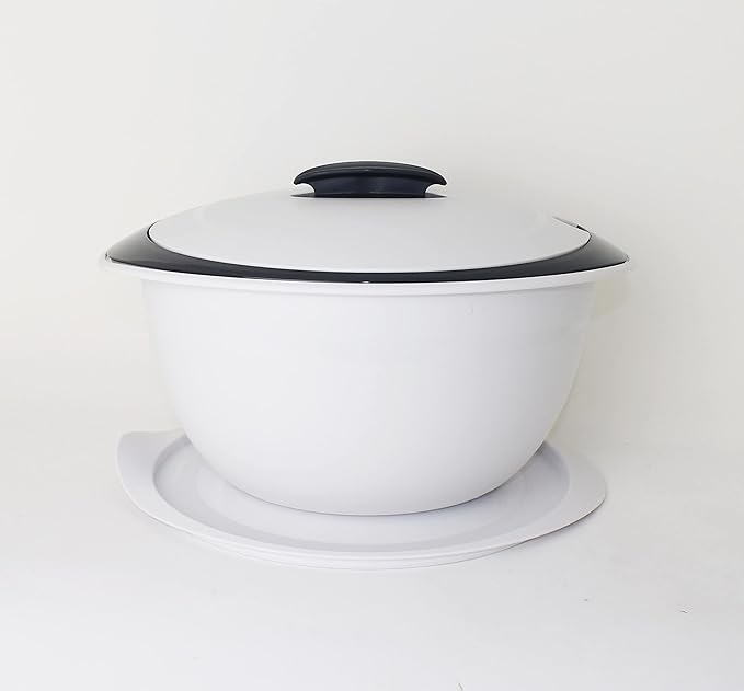 Tupperware Thermo Duo Servieren 3,5 L Weiß/Anthrazit Warmhalten Iso-Duo ...