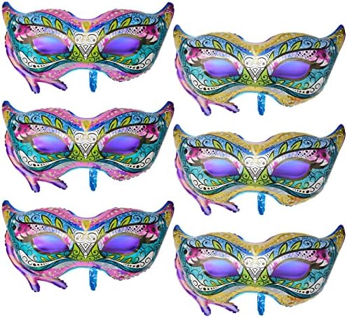 Amazon.com: Betallic 51" Gold Glitter Mask Foil Balloon : Home & Kitchen