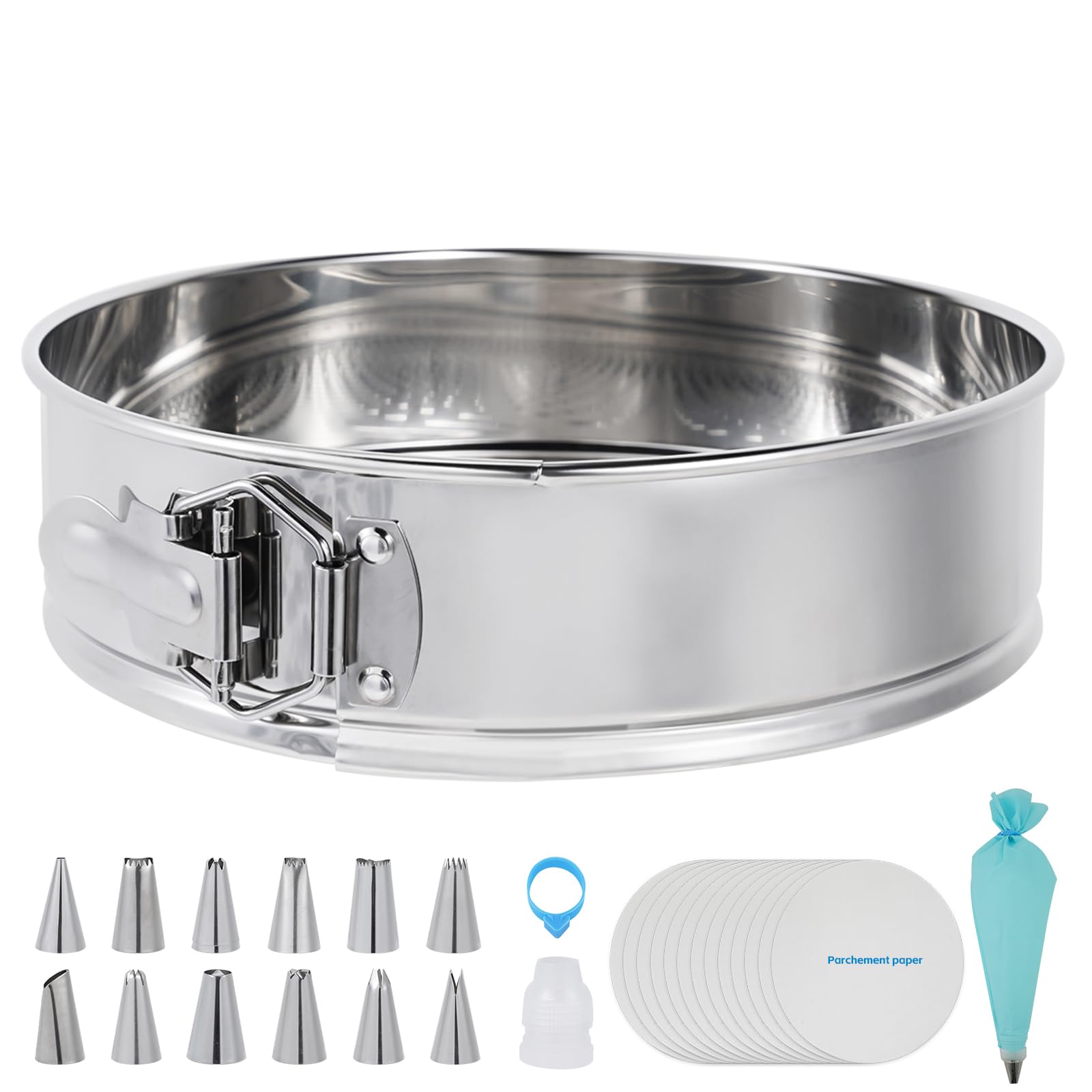 Snapklik.com : Aufind 10 Inch Springform Pan For Baking, 304 Stainless ...