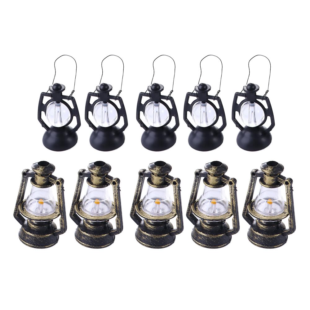 Amazon.com: Leadigol 10pcs Miniature Kerosene Oil Lantern,Antique ...