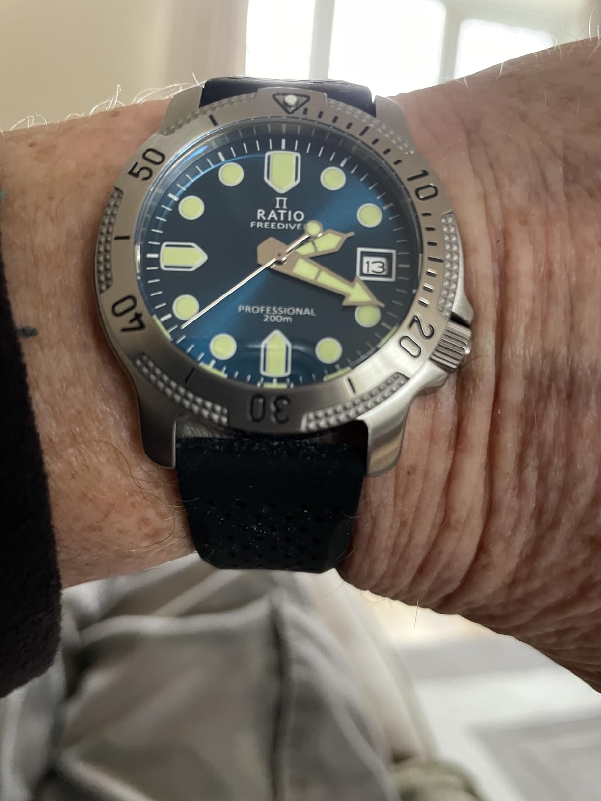 RATIO FreeDiver Professional Dive Watch Sapphire Crystal Quartz Diver ...