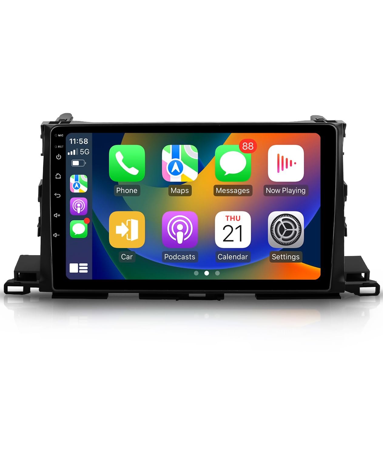 Amazon.com: ViaBecs Android 12 Radio for Toyota Highlander 2014-2019,10 ...
