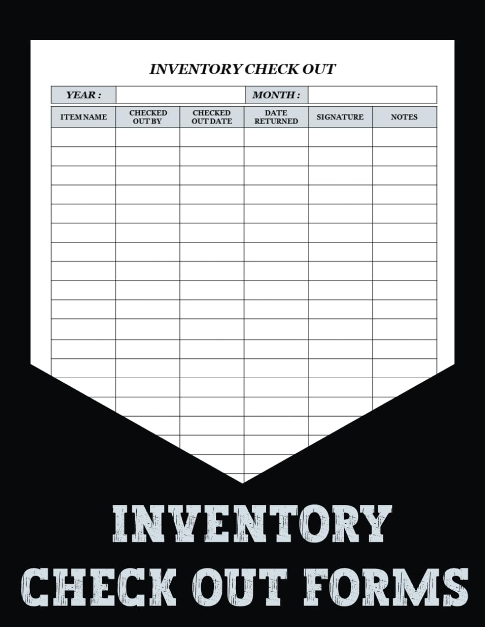 Amazon.com: Inventory Check Out Forms: An Inventory Checkout Book is a ...
