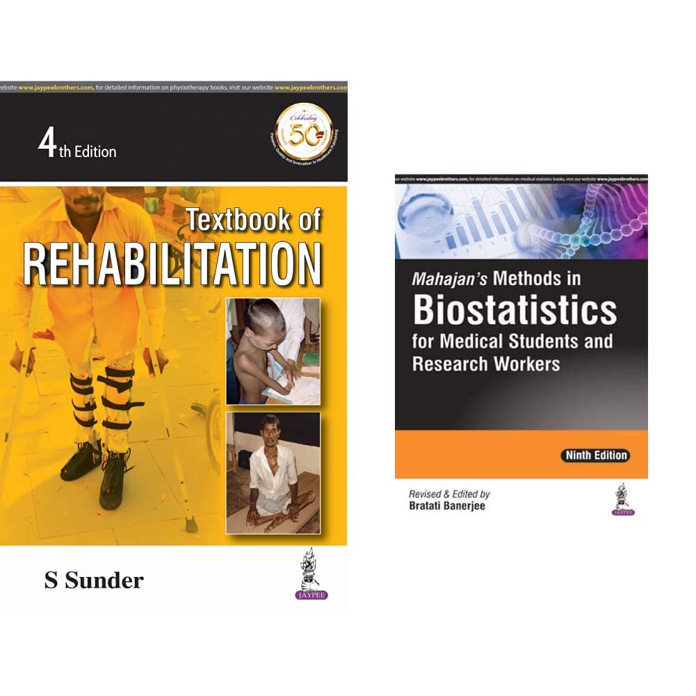 Buy Textbook of Rehabilitation & Mahajan’s Methods in Biostatistics for ...