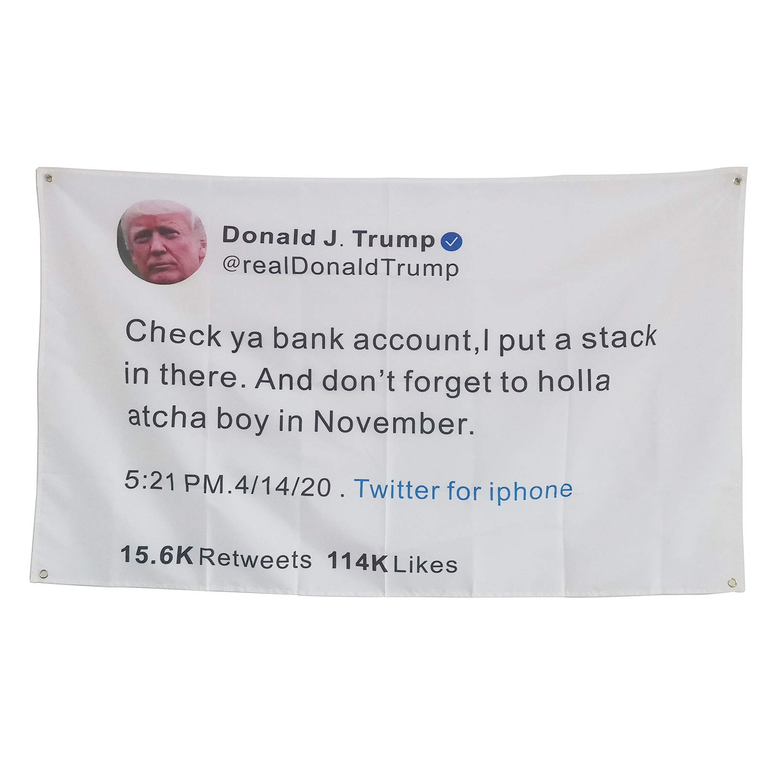 Amazon.com : OINEIZ Trump Funny Flags for Room Guys Teen College Dorm ...