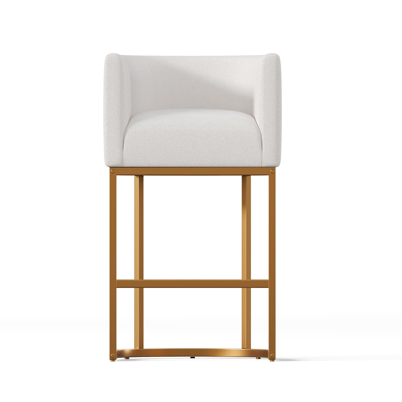 Amazon.com: Lasigeli Modern Bar Stools,26 Inch Upholstered Fabric ...