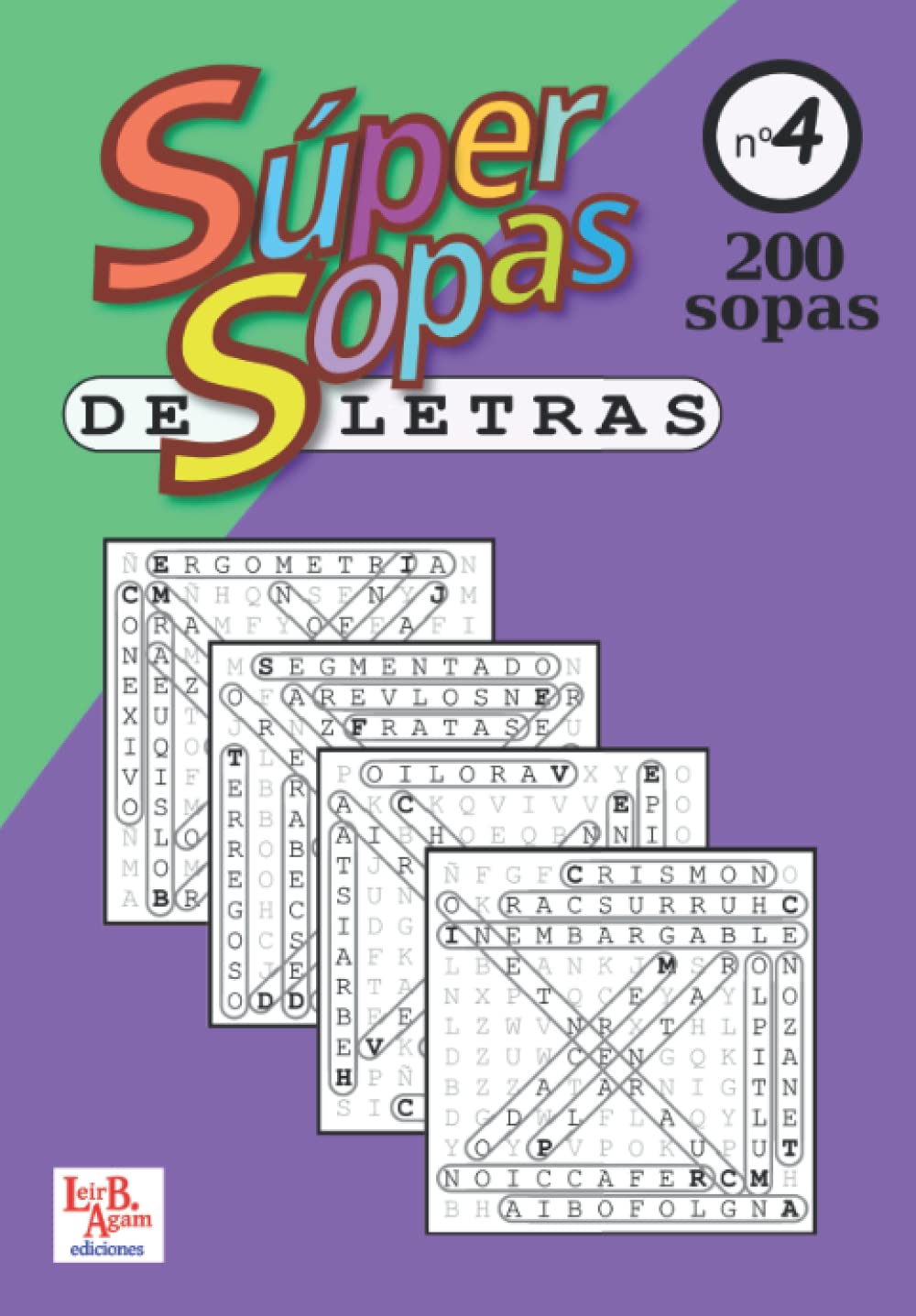 Super Sopas De Letras Volumen 4 Sopas De Letras Graduadas | Desertcart ...