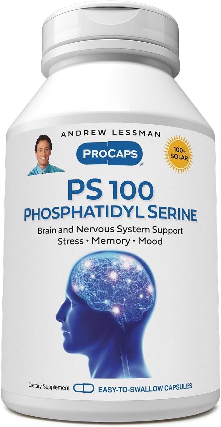 Amazon.com: ANDREW LESSMAN PS 100 Phosphatidyl Serine - 120 Capsules ...