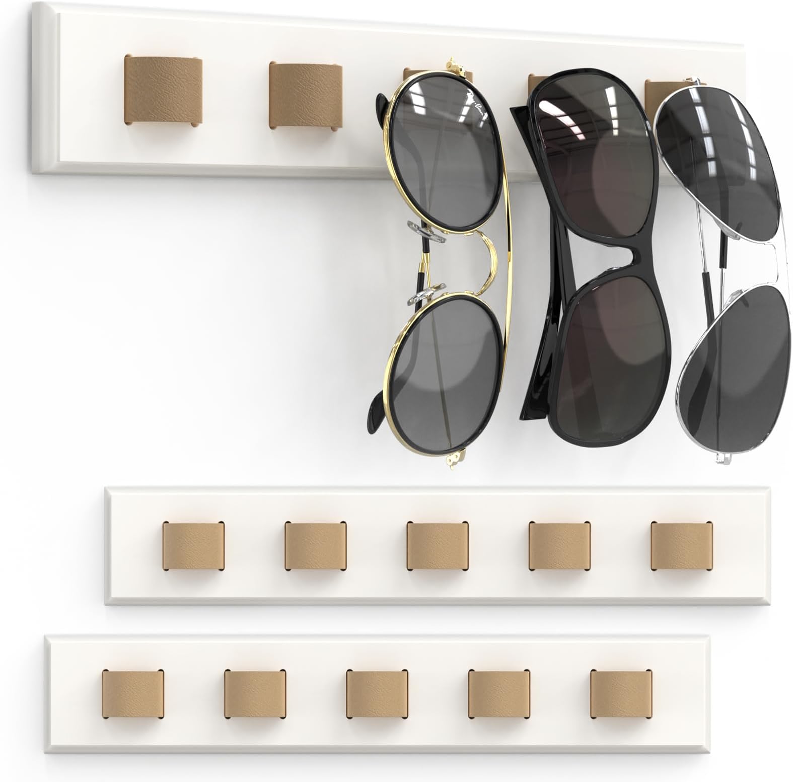 Amazon.com: MyGift Modern Wall Mounted Metal Sunglass Holder Hanger ...