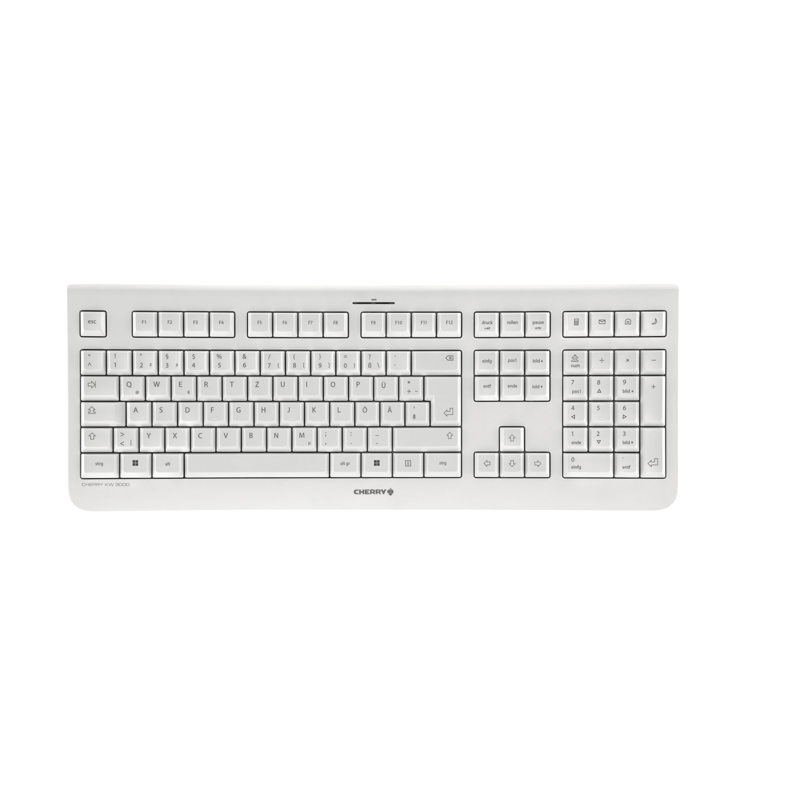 CHERRY KW 3000, Tastiera Senza Fili con Tastierino Numerico, Layout per ...