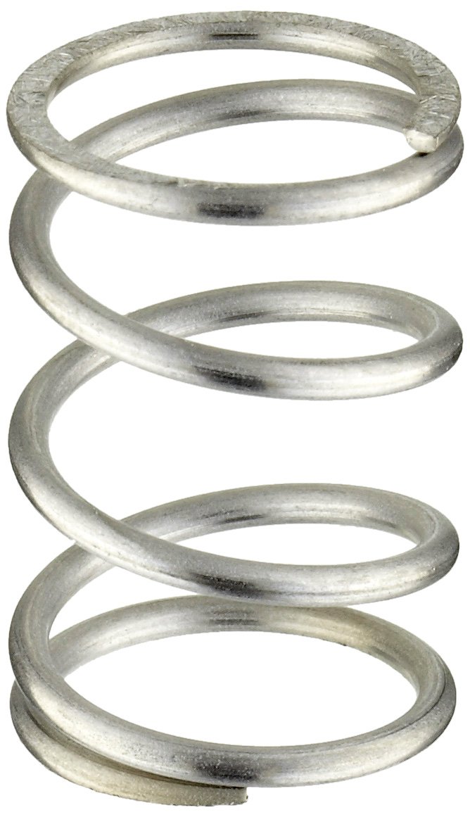 Stainless Steel 316 Compression Spring, 0.6" OD x 0.055" Wire Size x 0. ...