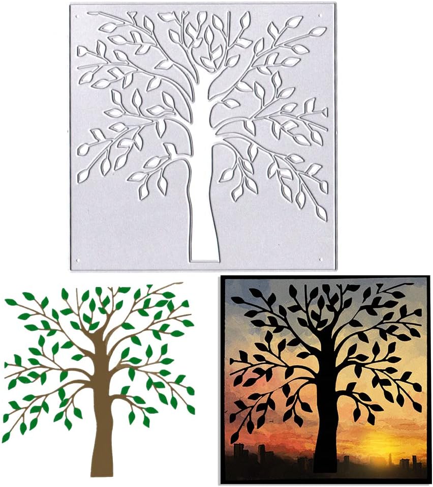 Amazon.com: Flowers Tree Metal Die Cuts Cutting Dies, Flowers Tree ...