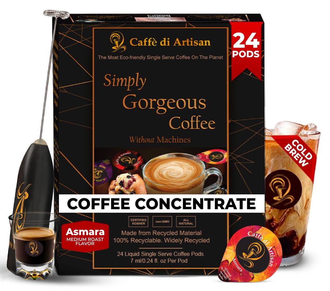 Amazon.com : Caffè di Artisan Liquid Coffee Pods – Premium Single-Serve ...