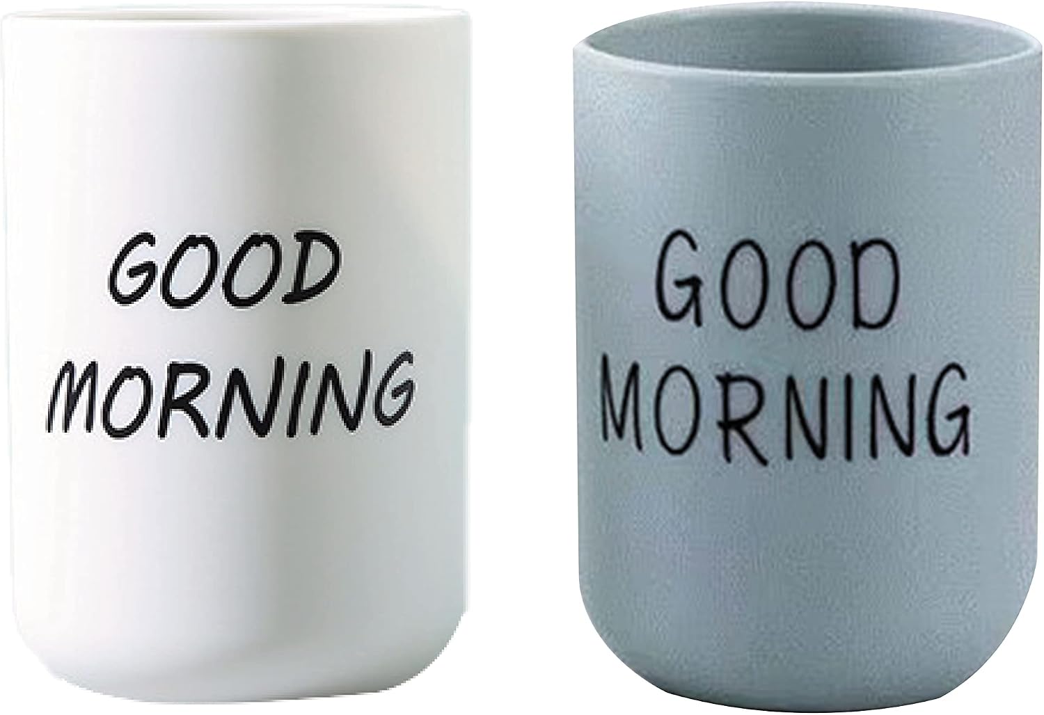 Amazon.com: cawein Bathroom Tumblers Cups 2pcs，Toothbrush Holders ...