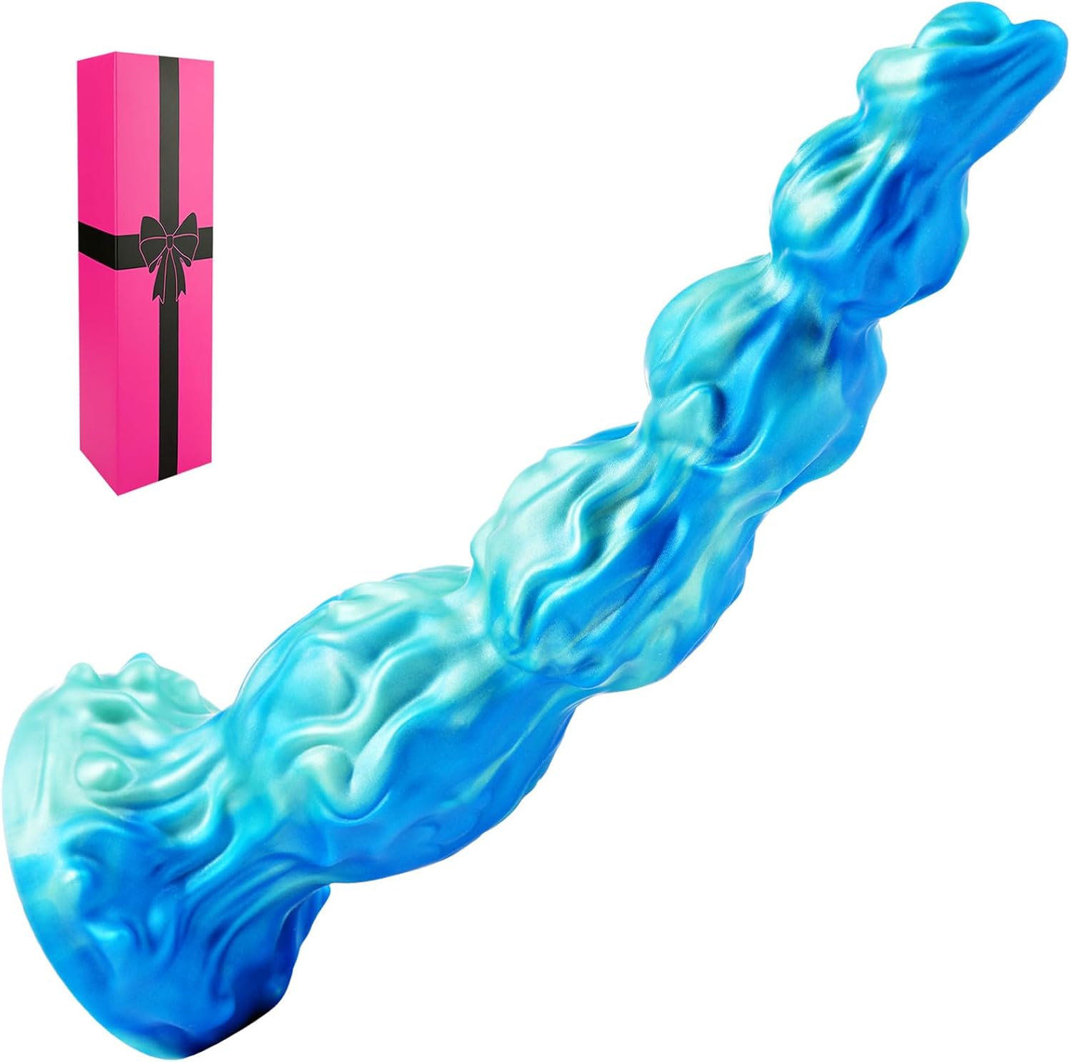 Amazon.com: 10 Inch Soft Silicone Monster Knot Dildo for Men Women, 9 ...