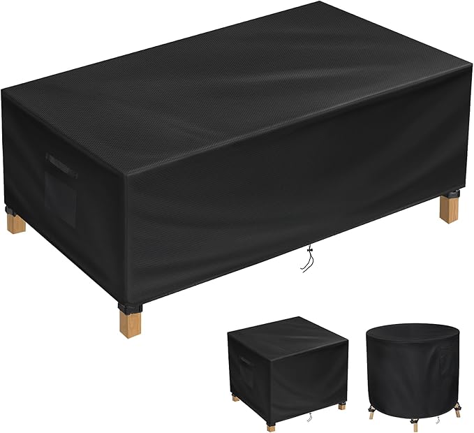Amazon.com : Patio Coffee Table Cover - Waterproof Outdoor Table Covers ...