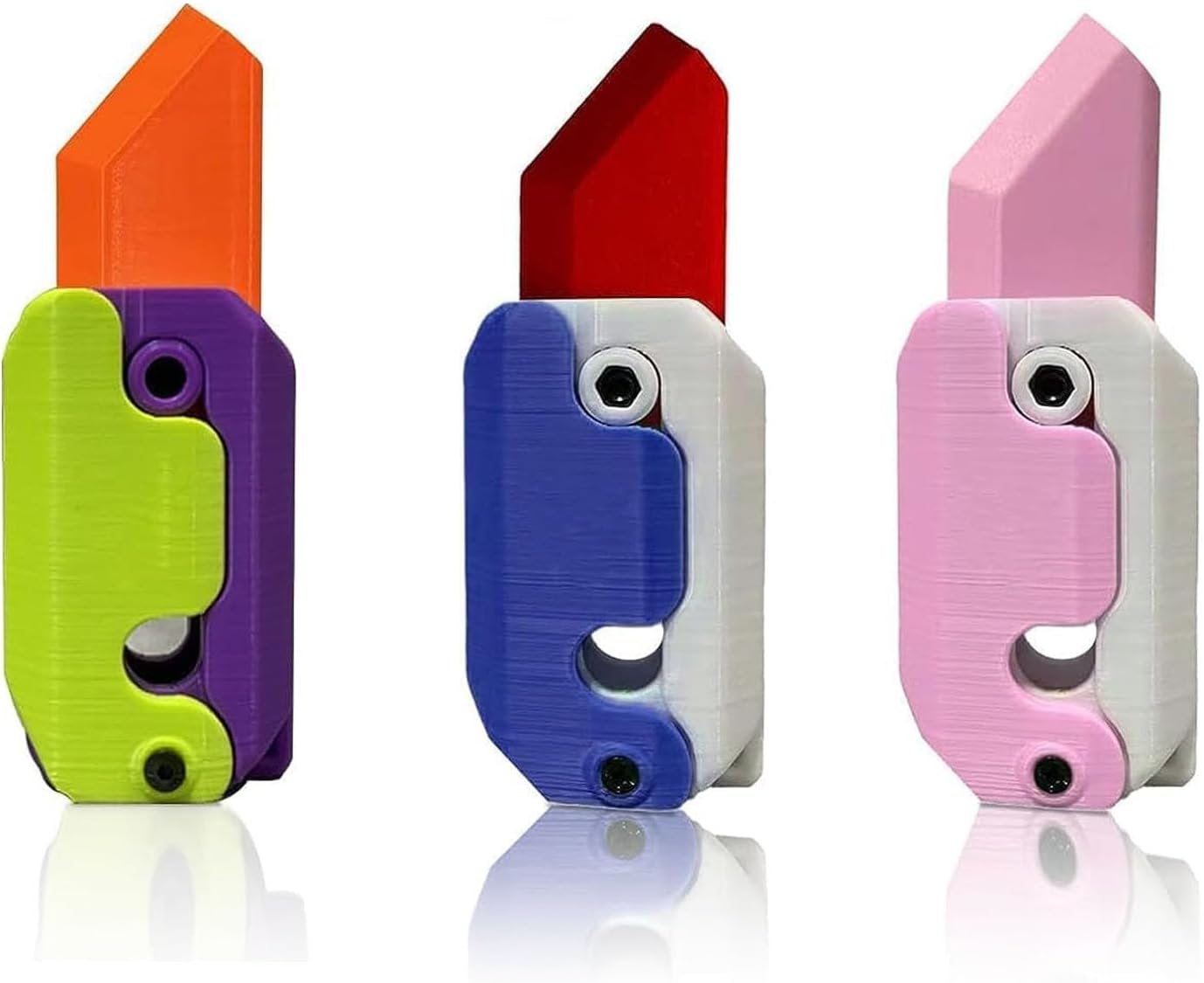 Amazon.com: 3pcs 3D Printing Fidget Knife Toy,Funny Plastic Carrot ...