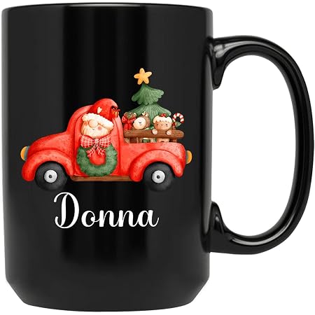 Amazon.com: Merry Christmas Coffee Mug, Personalized Christmas Cup With ...