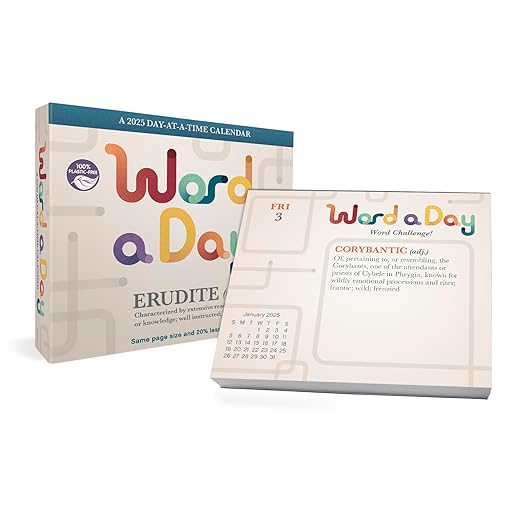 Amazon.com: 2025 Word-a-Day Day-at-a-Time Box Calendar: 9781438898148 ...