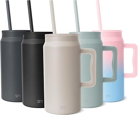 Amazon.com | Simple Modern 50 oz Mug Tumbler with Handle and Straw Lid ...