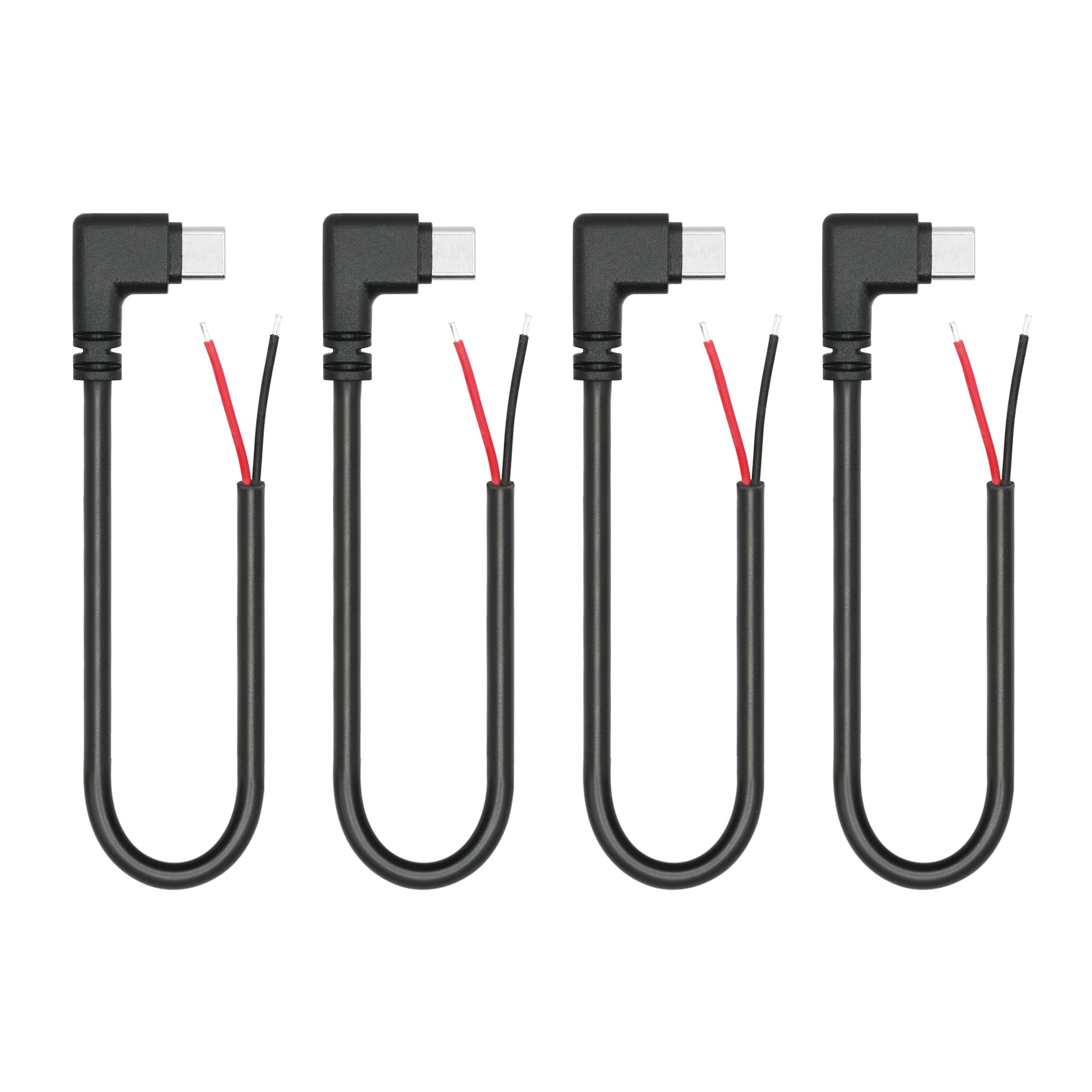 Amazon.com: 4Pcs USB C to 2 Pin Bare Wire Open End Power Cord 10inch ...