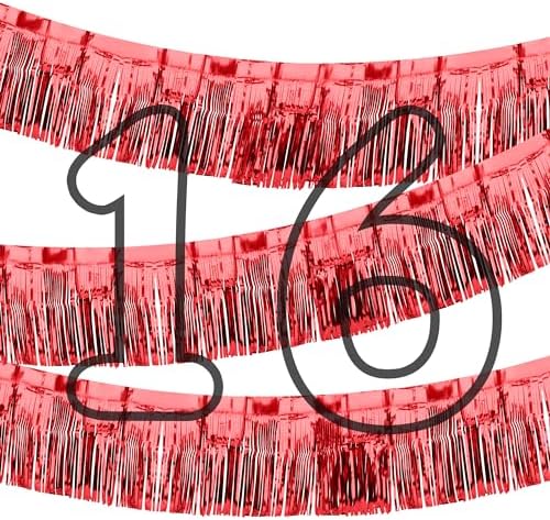 Amazon.com: 16 Pack Iridescent Metallic Foil Fringe Garland Float ...