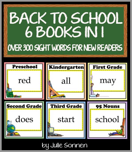 Amazon.com: Back to School - 6 Books in 1: Over 300 Sight Word ...