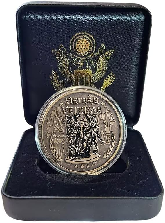 Amazon.com: Vietnam Veteran Military Veterans Challenge Coin with Gift ...