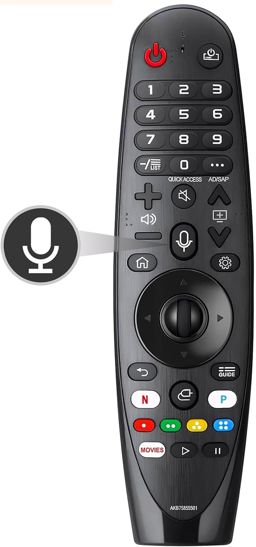 Voice Magic Remote Control for LG UHD OLED QNED NanoCell 4K 8K Smart TV ...