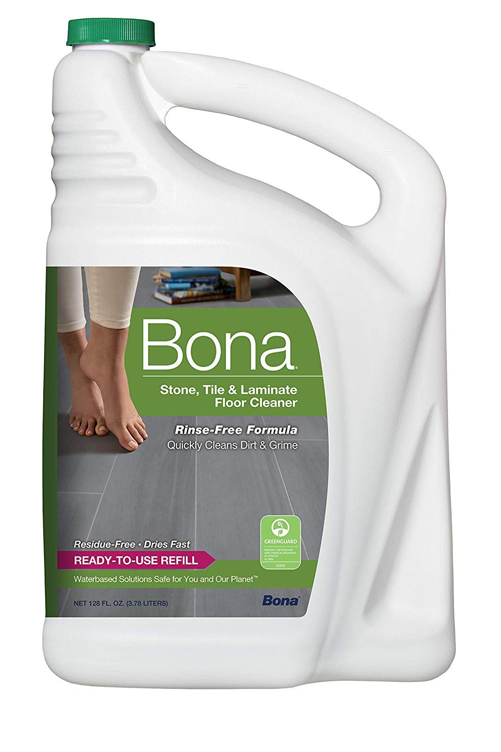 Amazon.com: Bona Stone, Tile & Laminate Floor Cleaner Refill, 128 oz, 2 ...