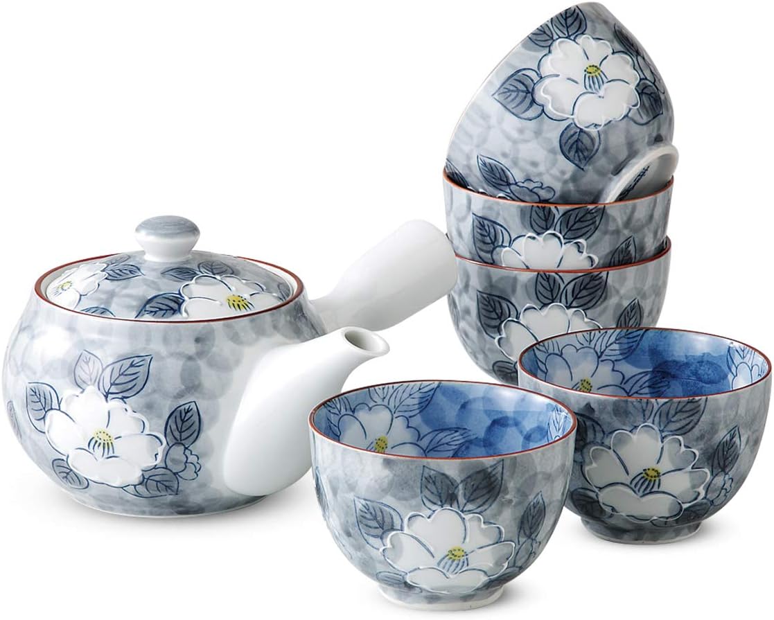 Amazon.com: Ranchant Teapot Tea Bowl Set, Multi Cup Φ3.3 x 2.2 inches ...