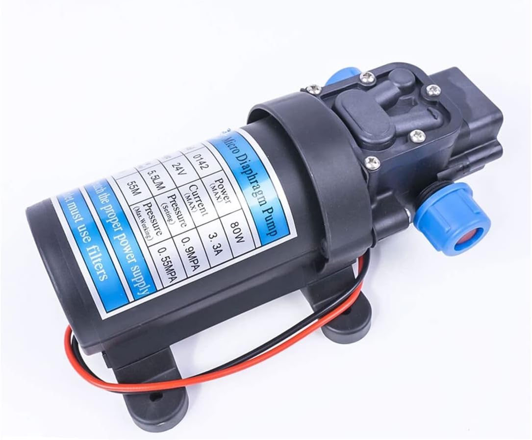 Electric Submersible Pump DC 12V 80W 130PSI 5.5L/min Water Pump ...