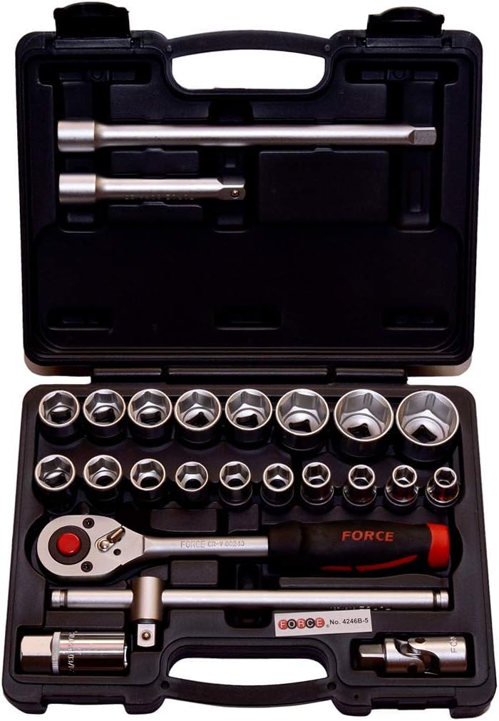 MTT Force Socket Set 1/2" SQ Drive 24 PCS, Metal - Amazon.com