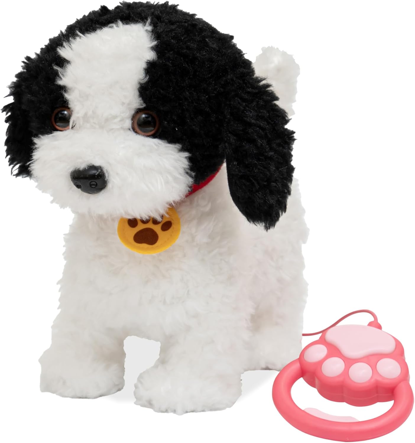 Amazon.co.jp: RiZKiZ 動く ぬいぐるみ 犬 おもちゃ 玩具 人形 しゃべる 音声 モノマネ 声マネ ワンちゃん 子犬 ペット おしゃべり かわいい お散歩 歩く 鳴く 電子 ...