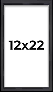 Amazon.com - 12x22 Shadow Box Frame Contemporary Black | 3/4" Depth of ...